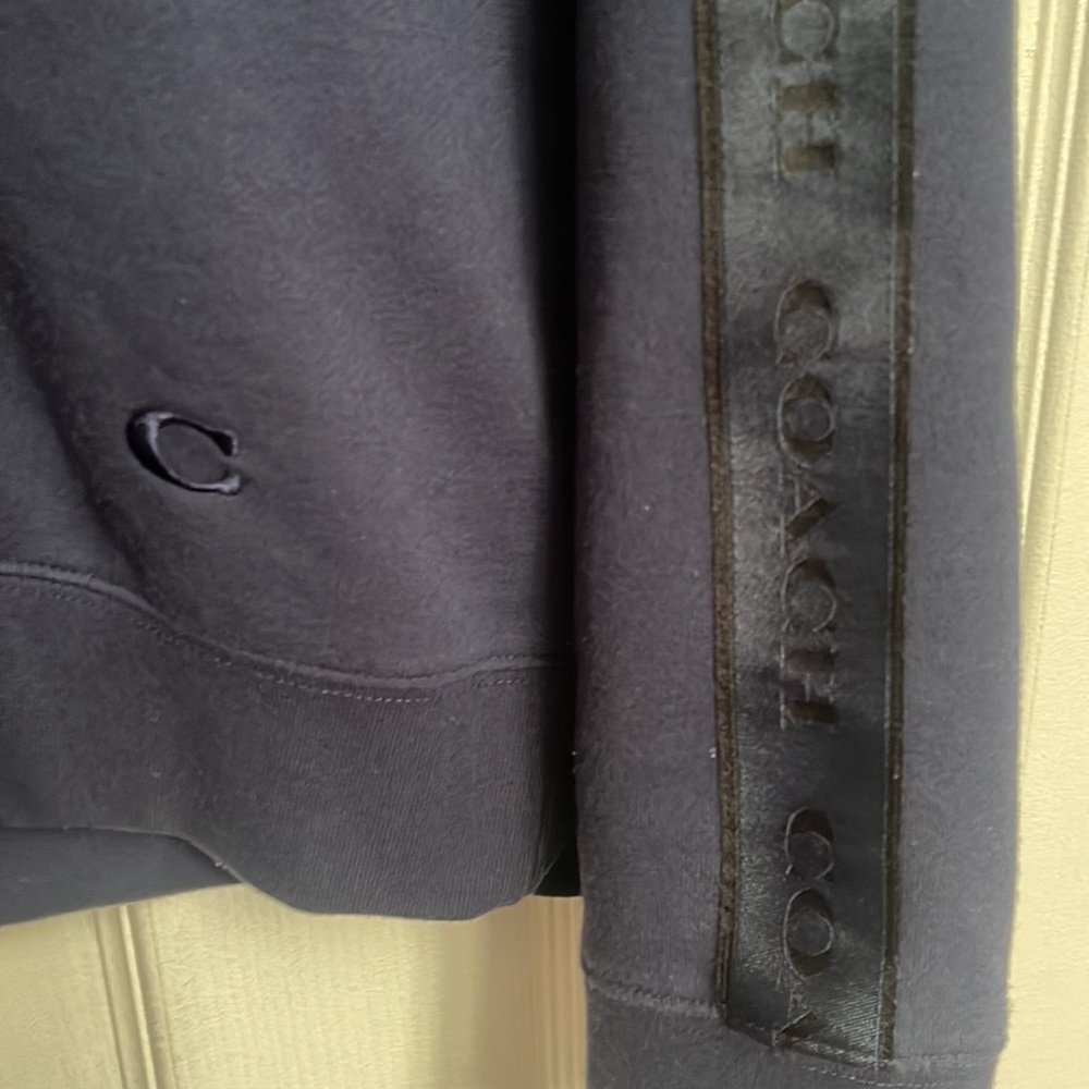 Authentic Coach Logo Navy Blue Logo Athletic Sweatshi… - Gem